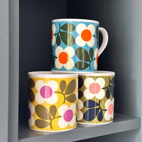 Floret Mug 350ml in yellow - Bolt of Cloth