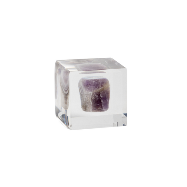 Cube Gem 3cm in amethyst - Bolt of Cloth