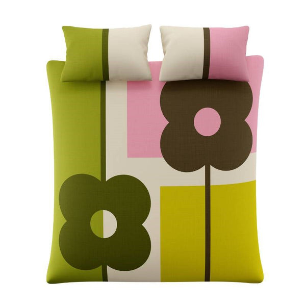Abacus Block Bedding Set in multi - Bolt of Cloth